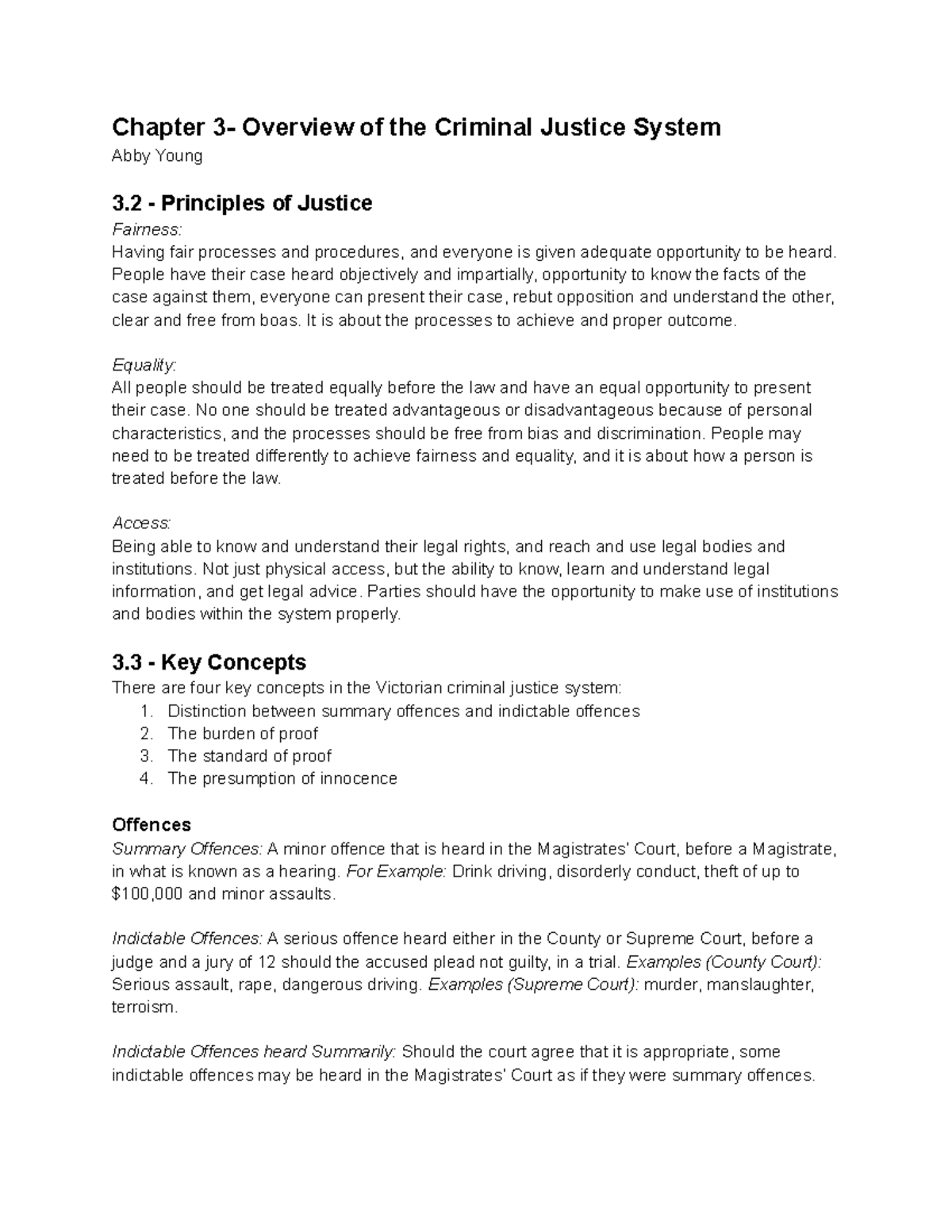 Chapter 3 - Full set of revision notes :) Good luck everyone ...