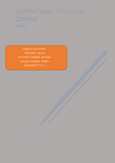 ISC3701 - Unisa - Instructional Studies in Context - Studocu