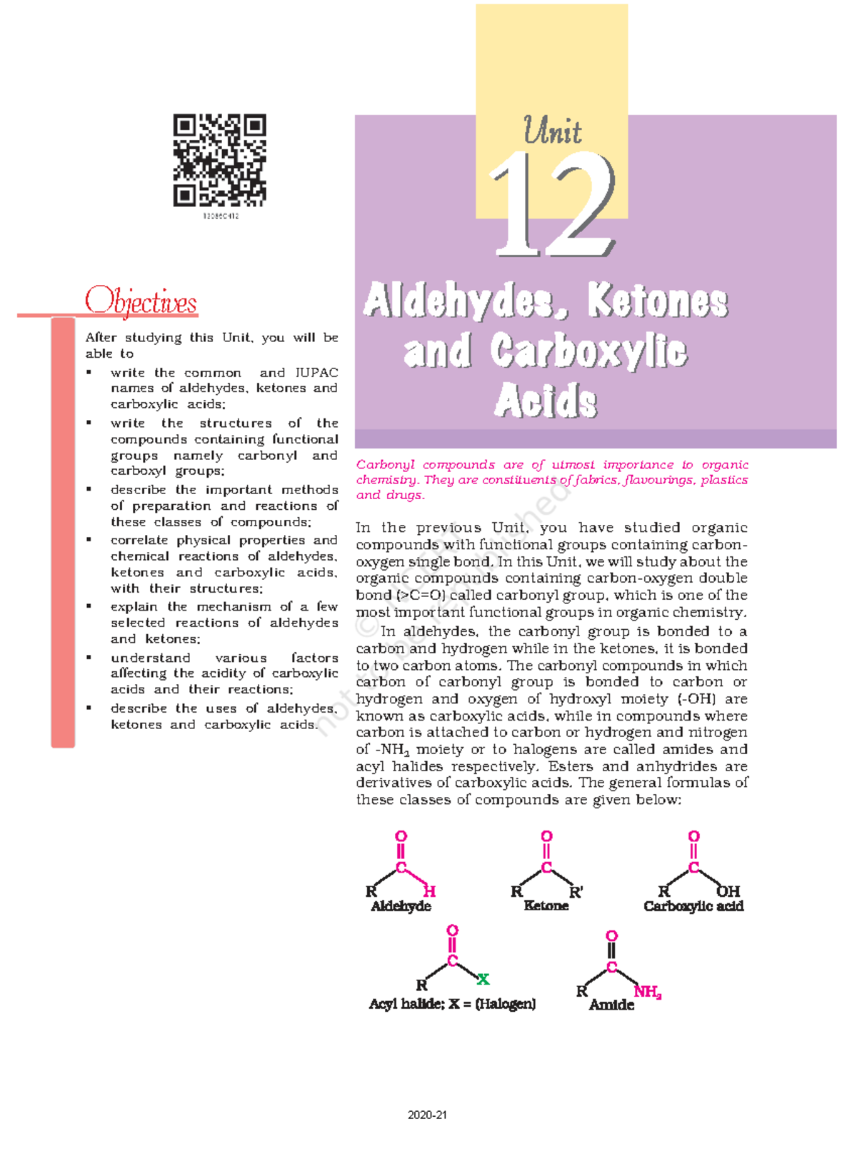 Chemistry 358: Aldehydes, Ketones, and Carboxylic Acids Overview - Studocu