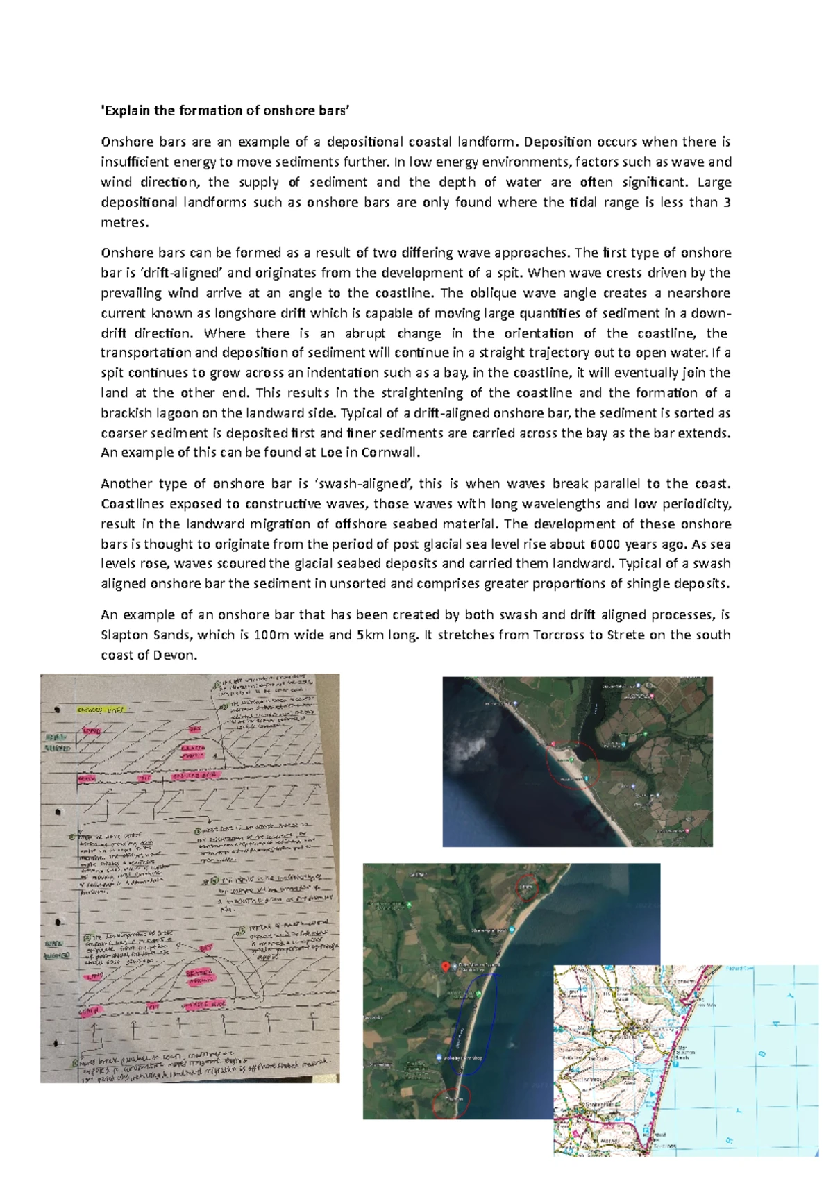 Geos and Blowholes - ocr - ‘Explain the formation of geos and blowholes ...