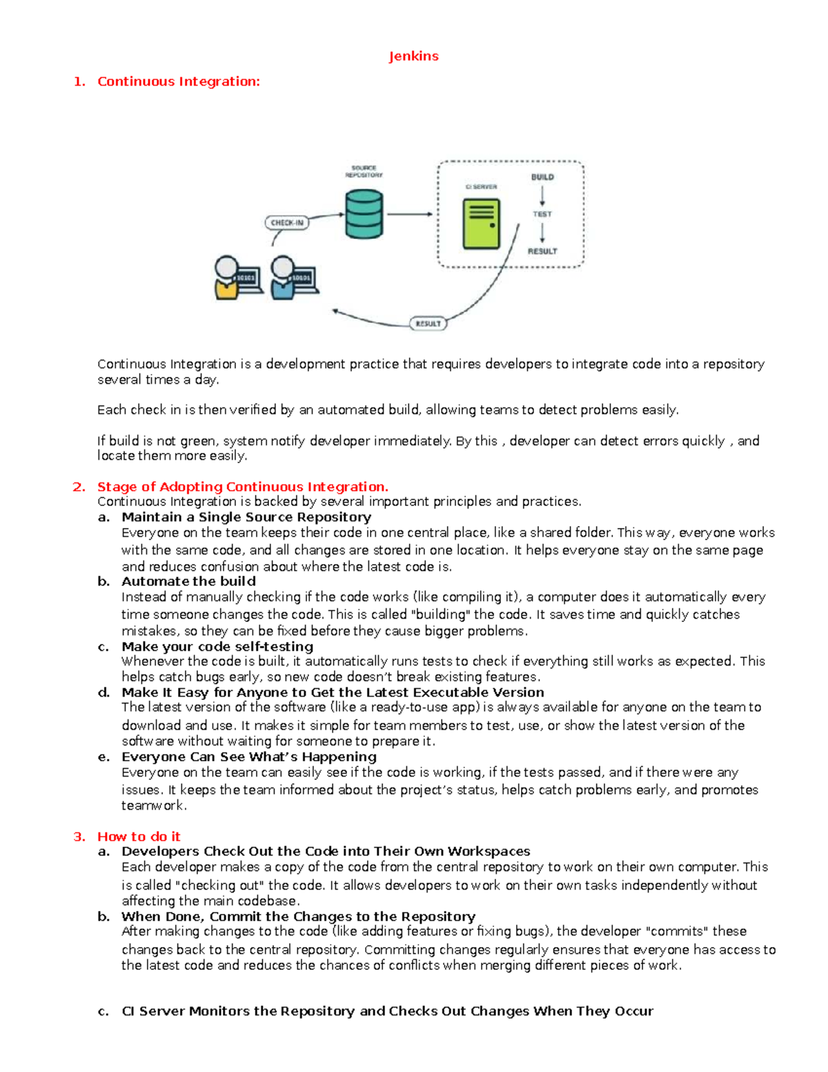 Jenkins CI/CD Overview: Best Practices and Implementation Guide - Studocu