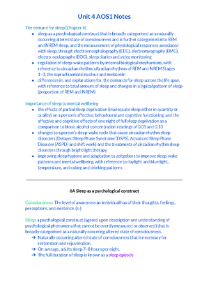 Unit 3 and 4 psychology - Grade: 12 - Victorian Certificate of ...