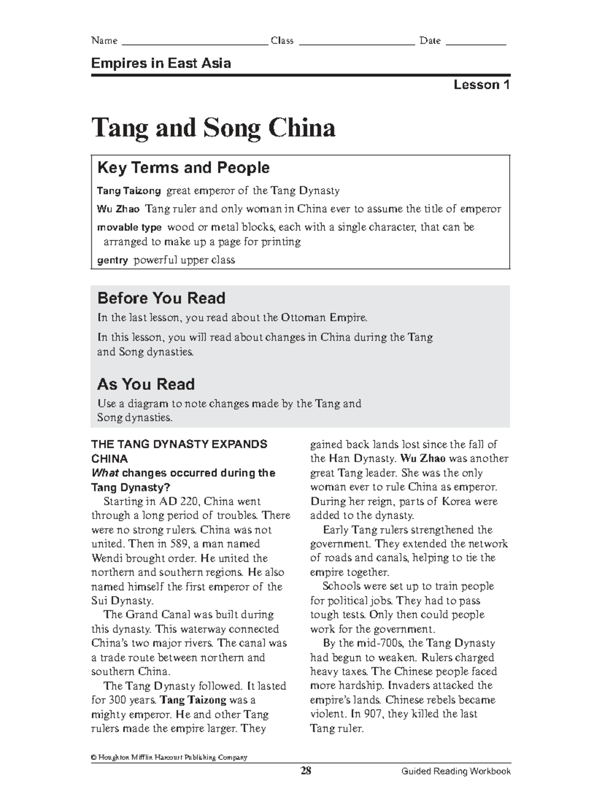 Empires in East Asia: Transformations Under Tang & Song Dynasties - Studocu