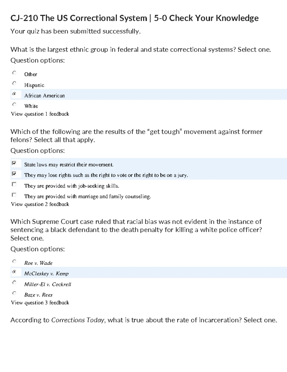 Understanding the "Get Tough" Movement - CJ 210 Exam Review - Studocu