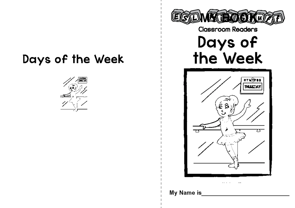 Grade 1 Calendar Worksheet: Days of the Week Activities - Studocu