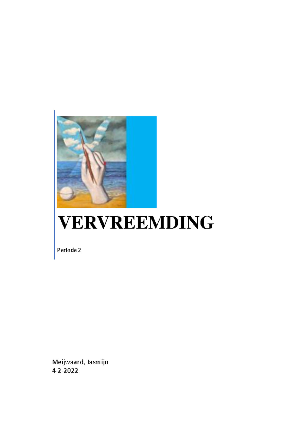 Vervreemding in Beeld - Uitleg en Analyse van Kunstwerken (4 VWO ...