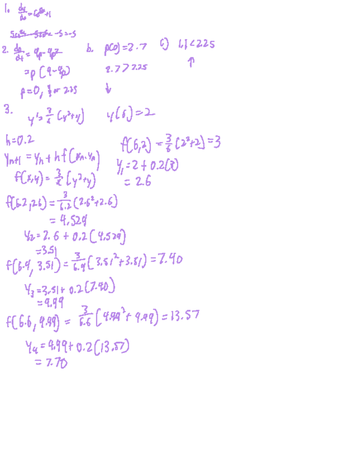 Quiz 1 Diffeq - Key Concepts and Formulas - Studocu