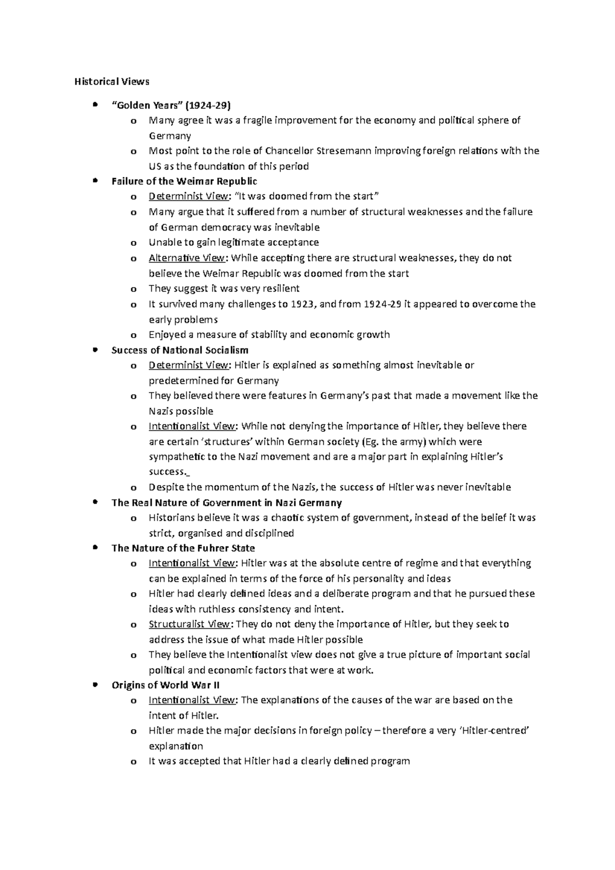 Historical Views on Germany - Historical Views “Golden Years” (1924-29 ...