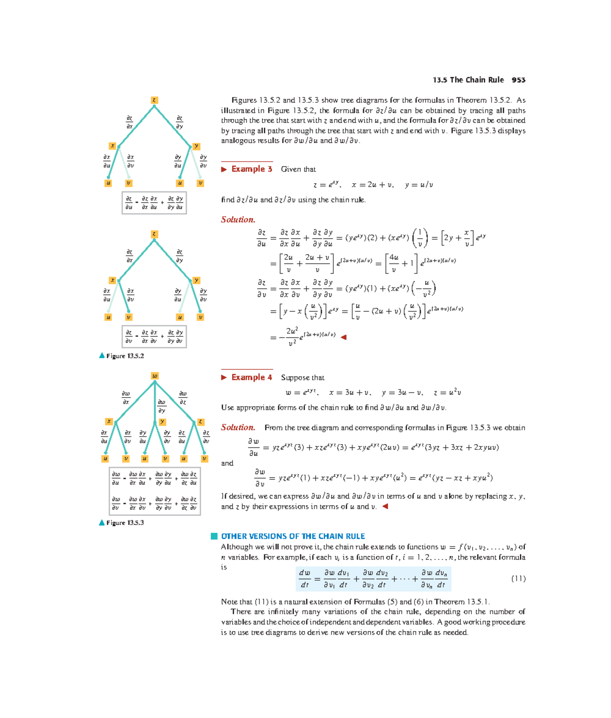 Calculus Anton C13: Chain Rule and Tree Diagrams (Pages 975-976) - Studocu