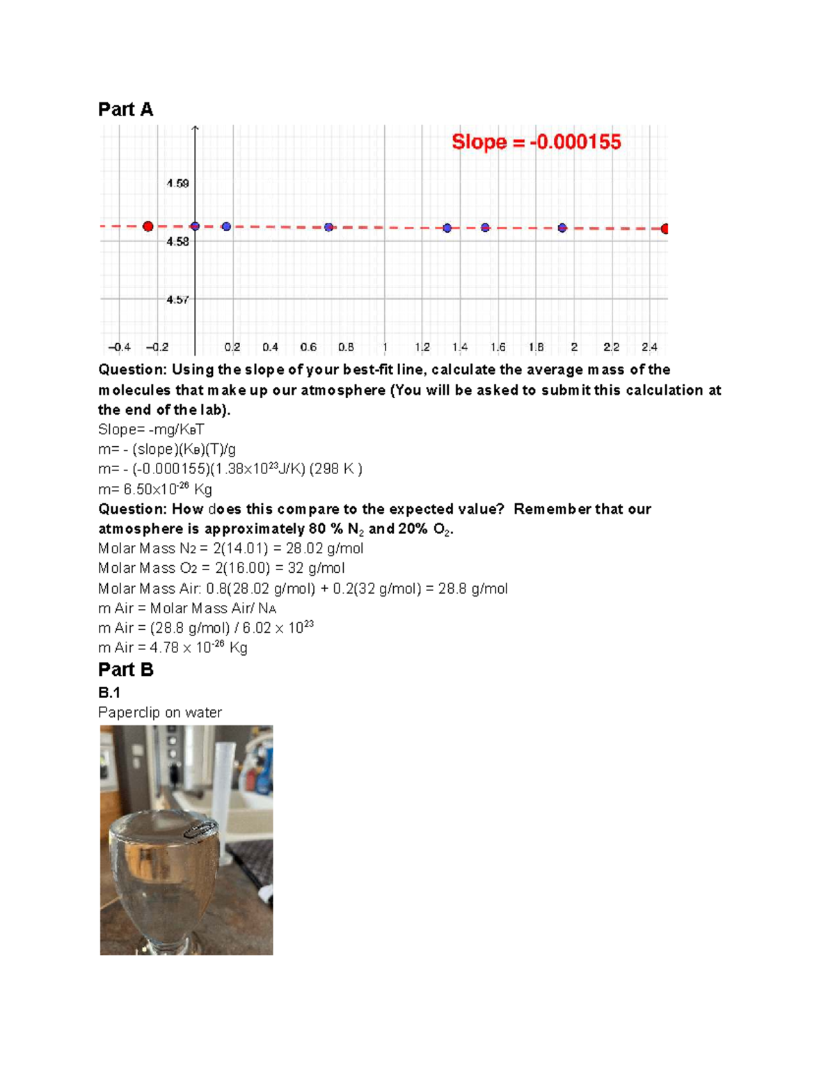 Lab 3-2: Calculating Average Molar Mass of Atmospheric Gases - Studocu
