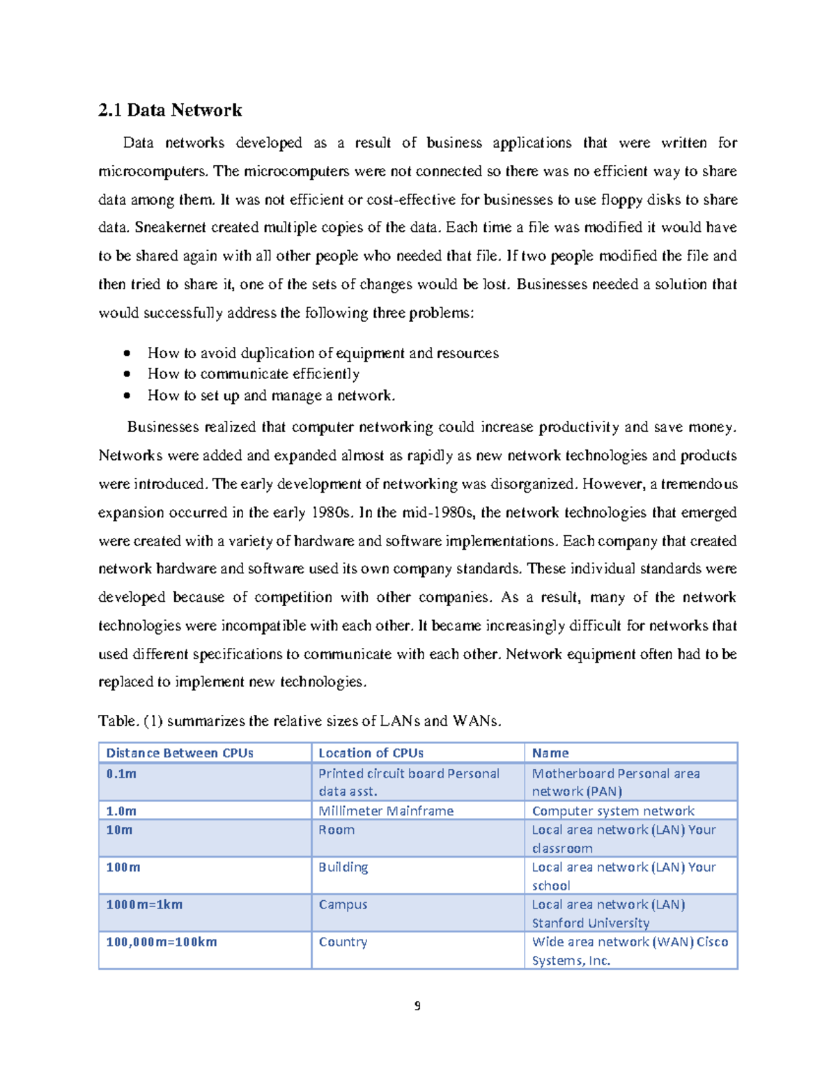 Chapter 2: Data Networks and Devices - Studocu