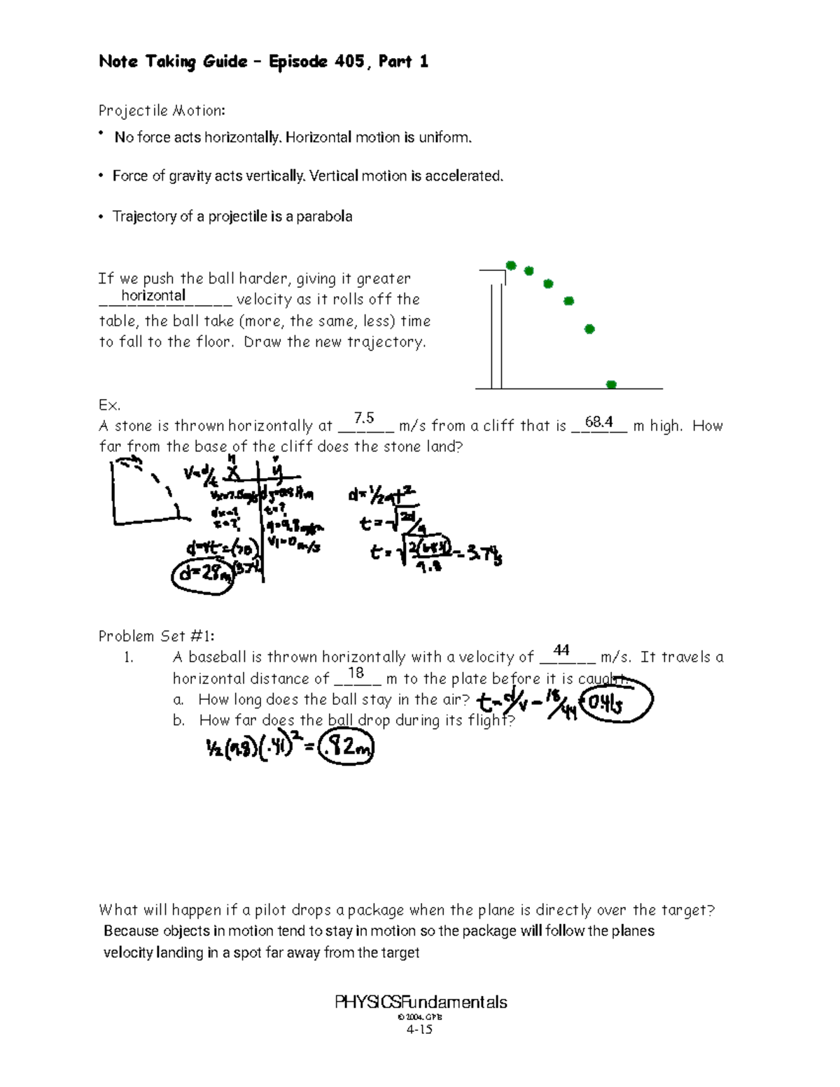 Note Taking Guide Ep 405-Pt 1 - Note Taking Guide – Episode 405, Part 1 ...