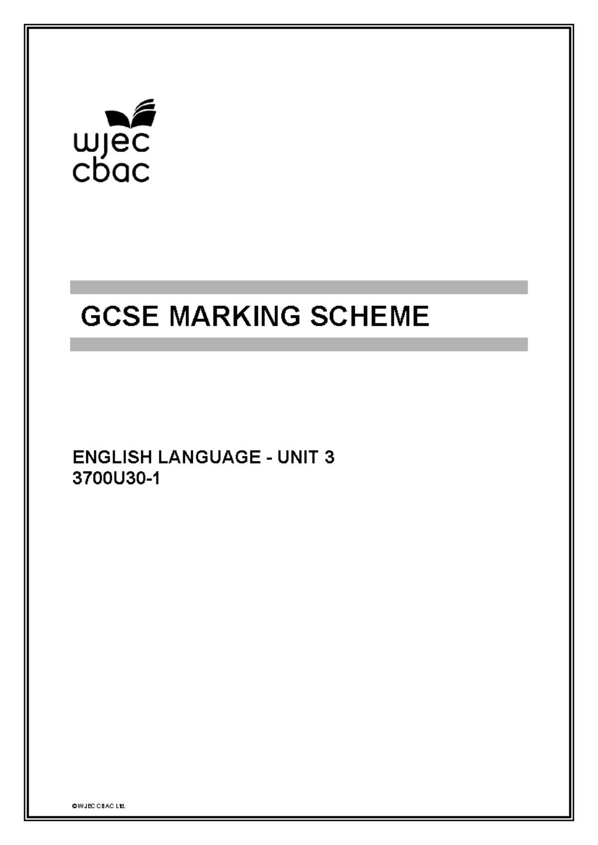English Unit 3 Review 1 - GCSE MARKING SCHEME AUTUMN 2019 ENGLISH ...