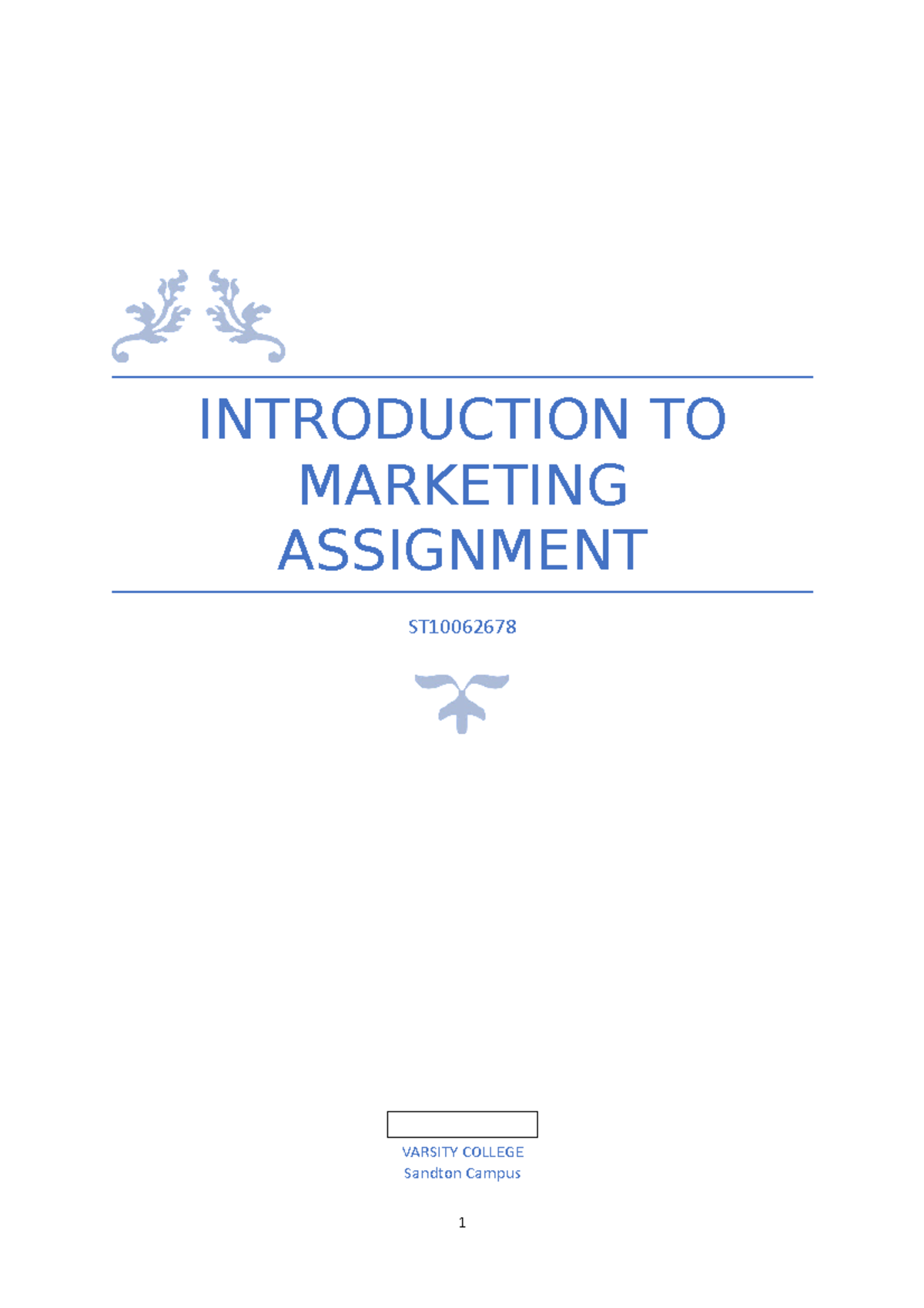 MAKT5112 Assignment 1: Marketing Strategies for Monate's Platters - Studocu
