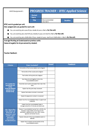 Skeletal system assignment: Overview of bones, joints, and muscles ...