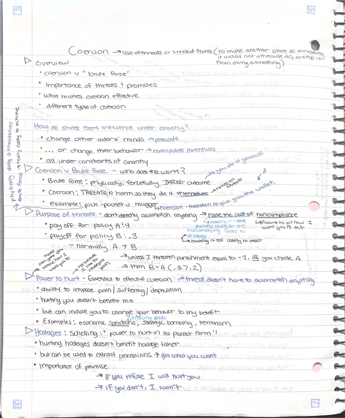 Midterm Study Guide for ABC 101: Coercion, Threats, and Influence - Studocu