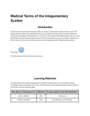 Medical Terminology of the Musculoskeletal System - Medical Terminology ...