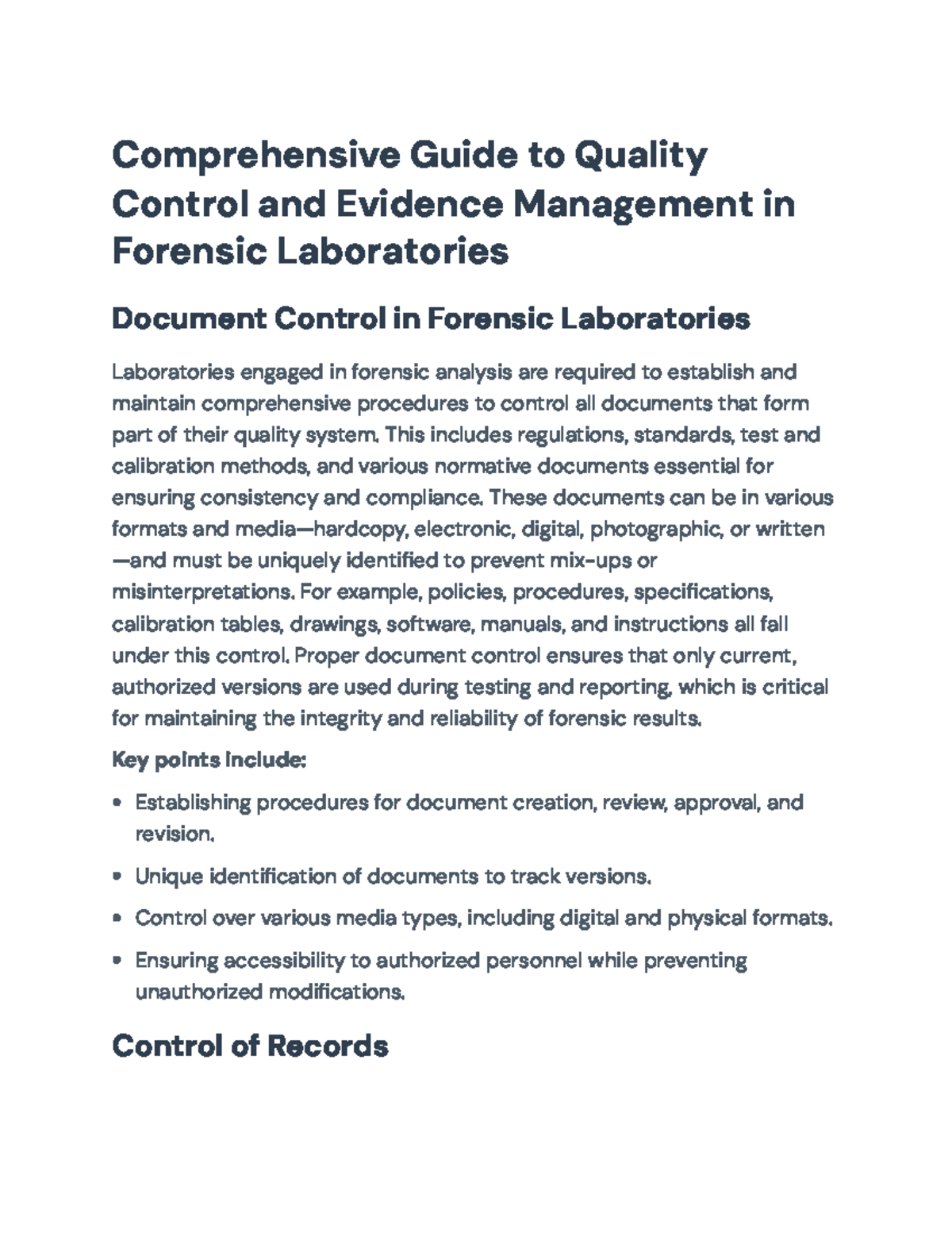 Guide to Evidence Management & Chain of Custody in Forensics (FOR 101 ...