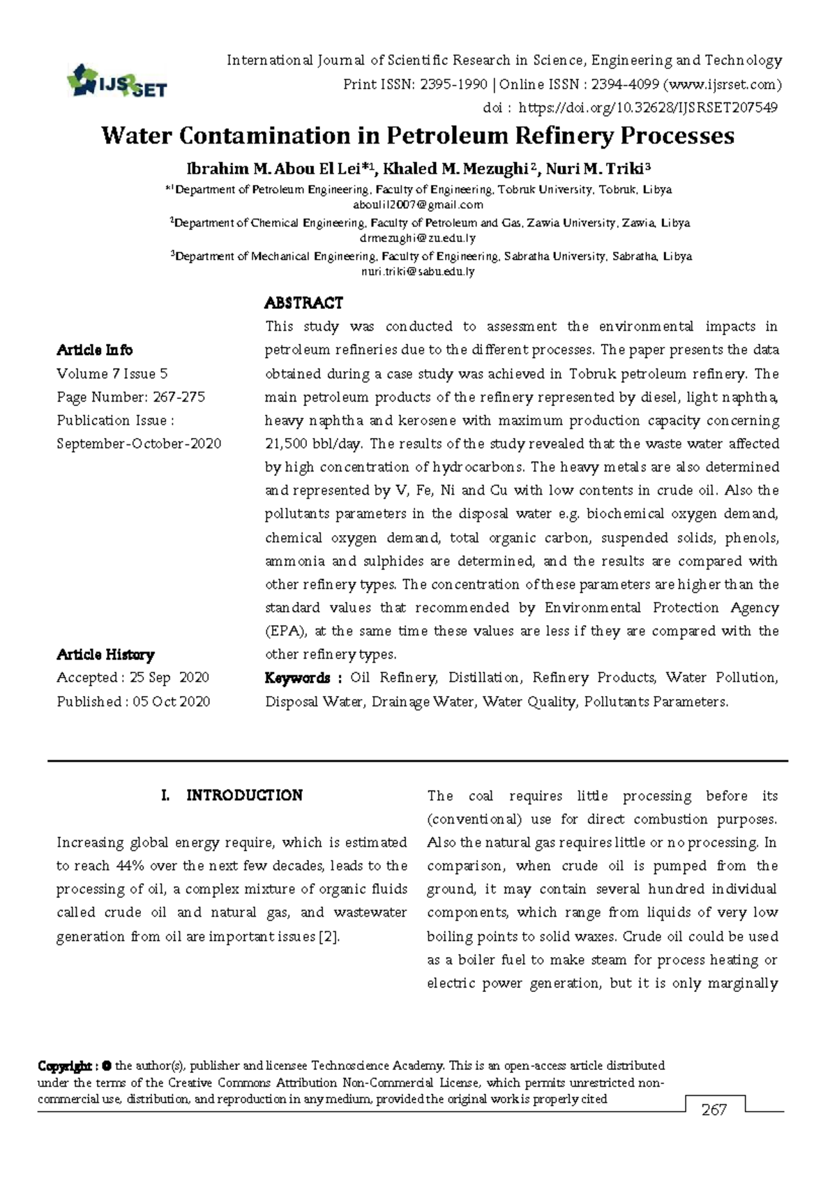 Water Contamination in Petroleum Refinery Processes: A Case Study - Studocu