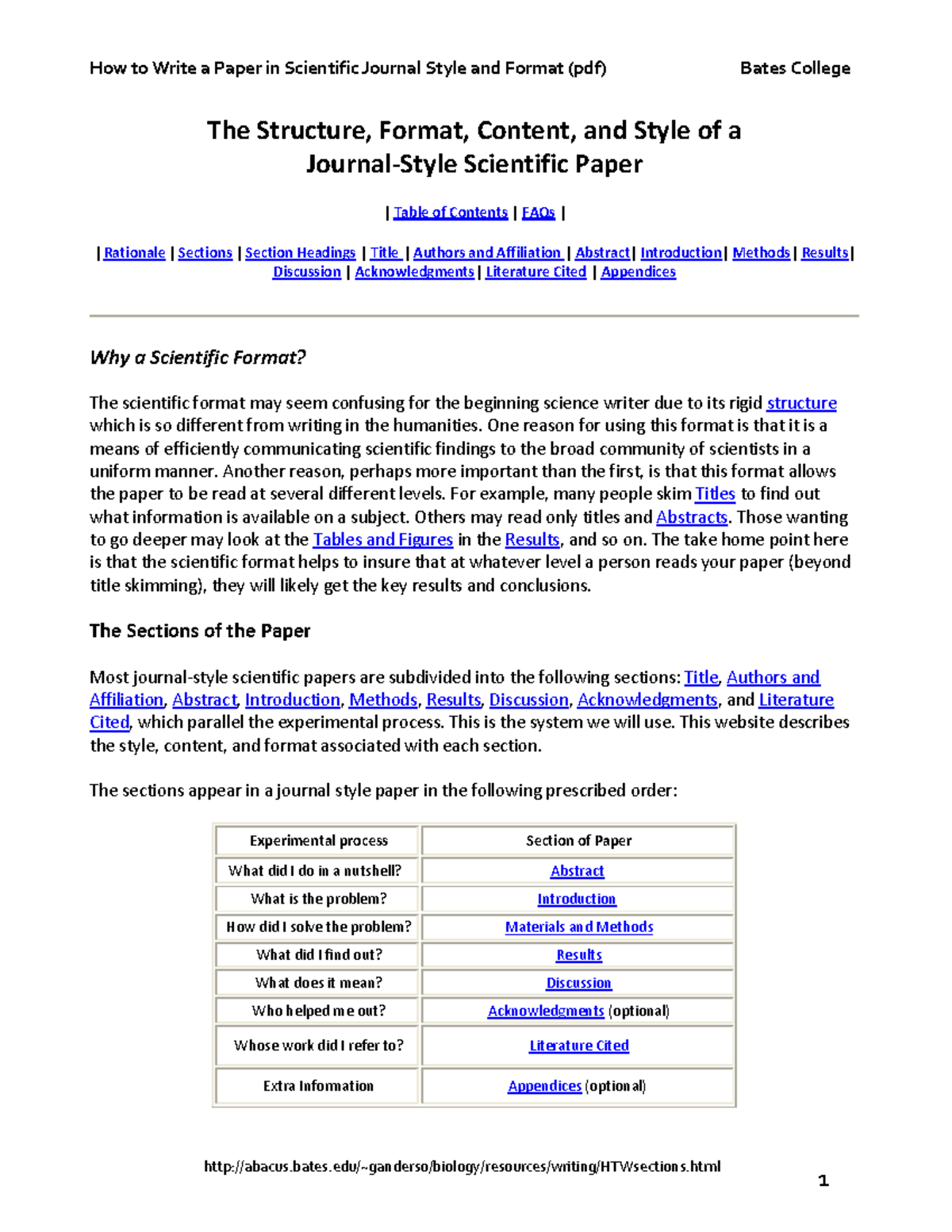How to Write a Scientific Paper: Style & Format Guide (BIOL 101) - Studocu
