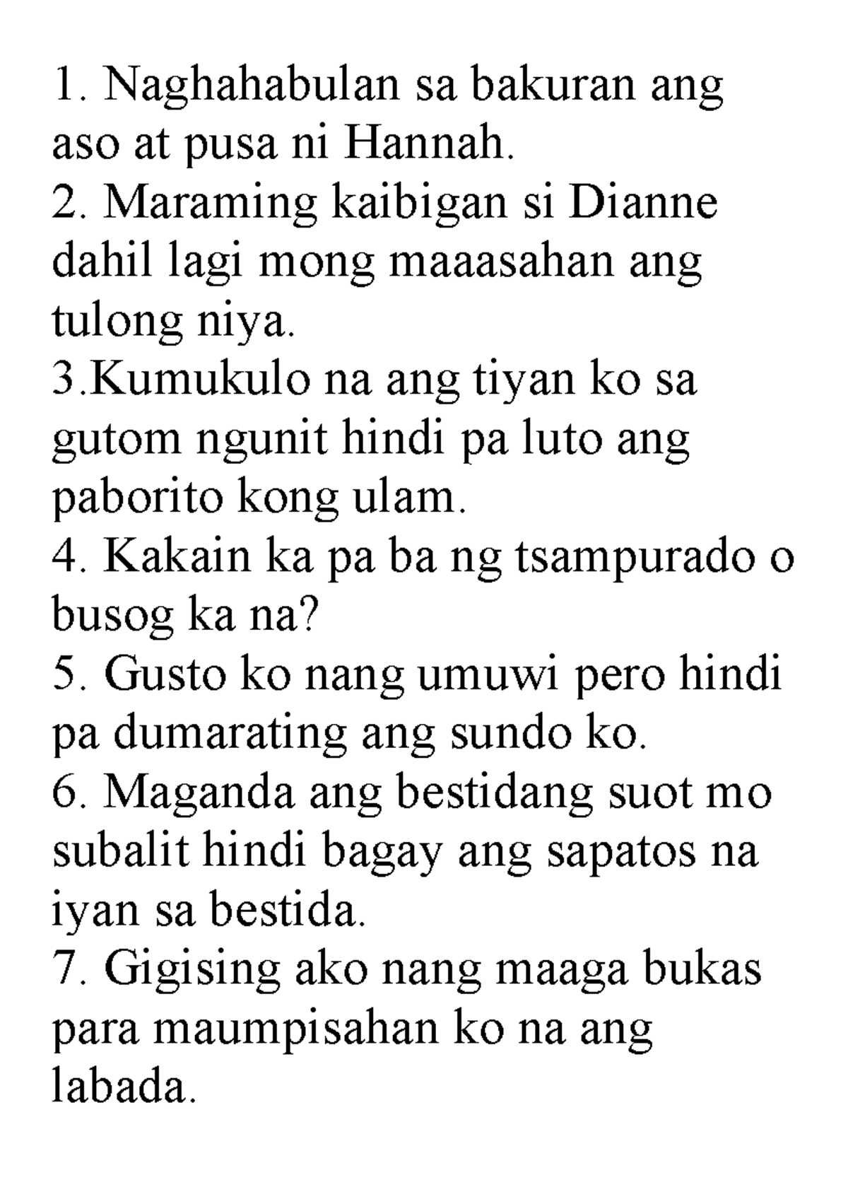 Pangatnig Worksheet for Filipino Language Studies - Studocu