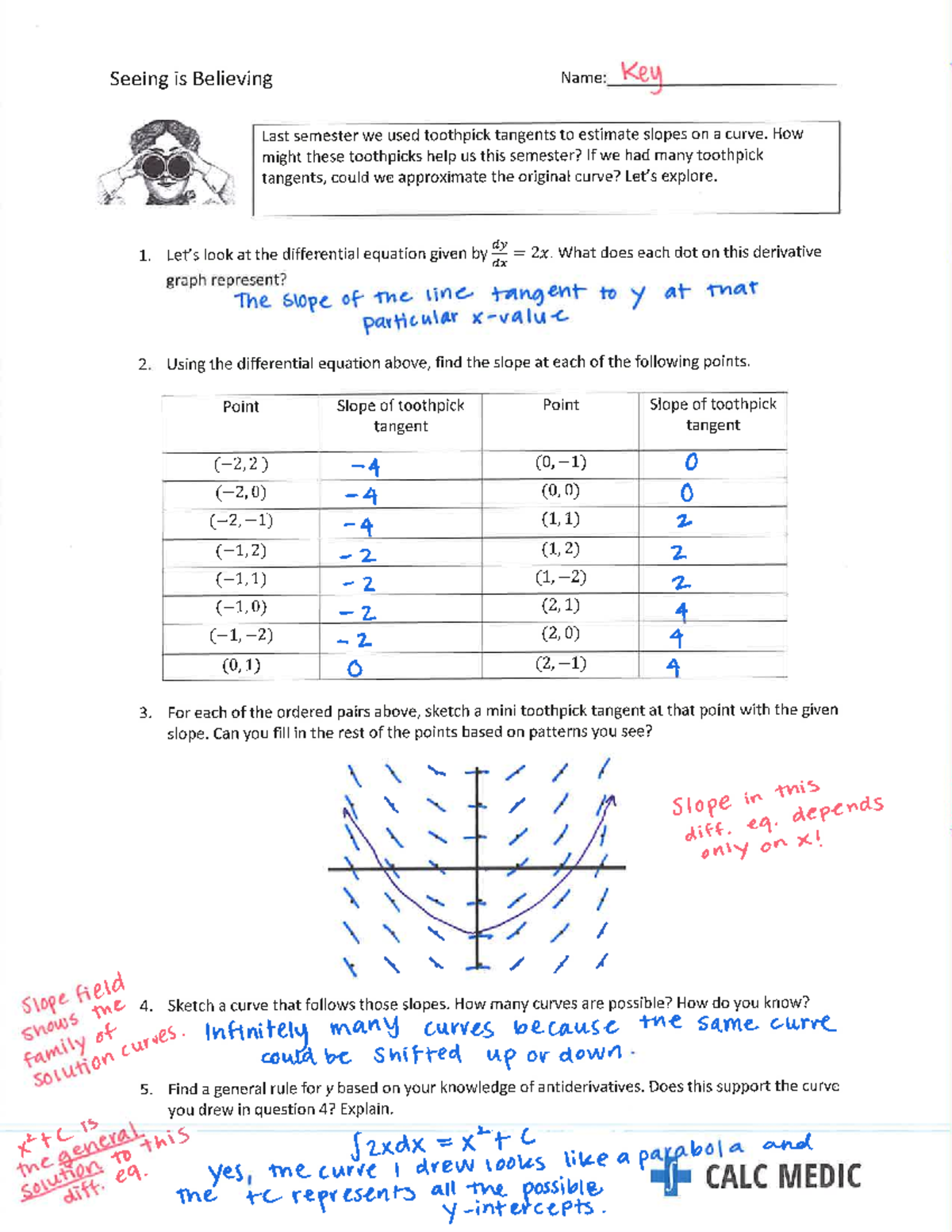 Answer Key for Sections 7.3-7.4: Problem Solutions and Explanations ...