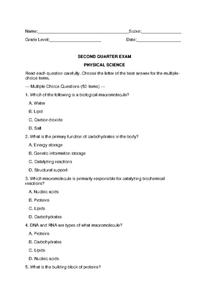 Q4 - Science 7 Final Exam: Atmosphere & Earthquake Concepts - Studocu