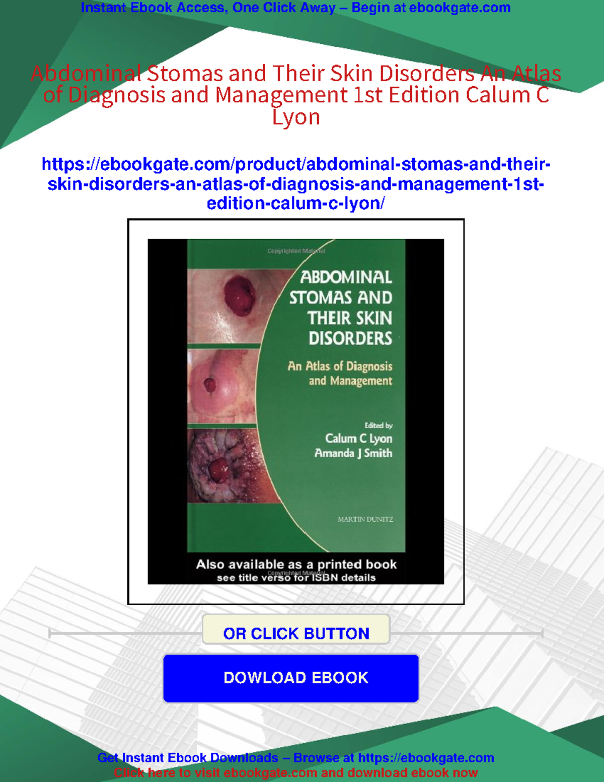 Document 84681 - Abdominal Stomas and Their Skin Disorders: An Atlas of ...