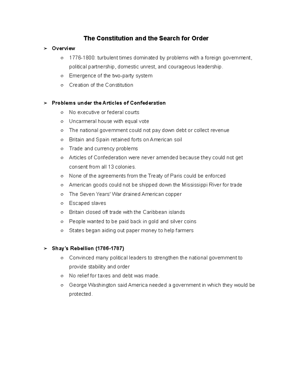 HIST 105 Exam 2 Study Notes - Constitution, Jeffersonian Era & Jackson ...
