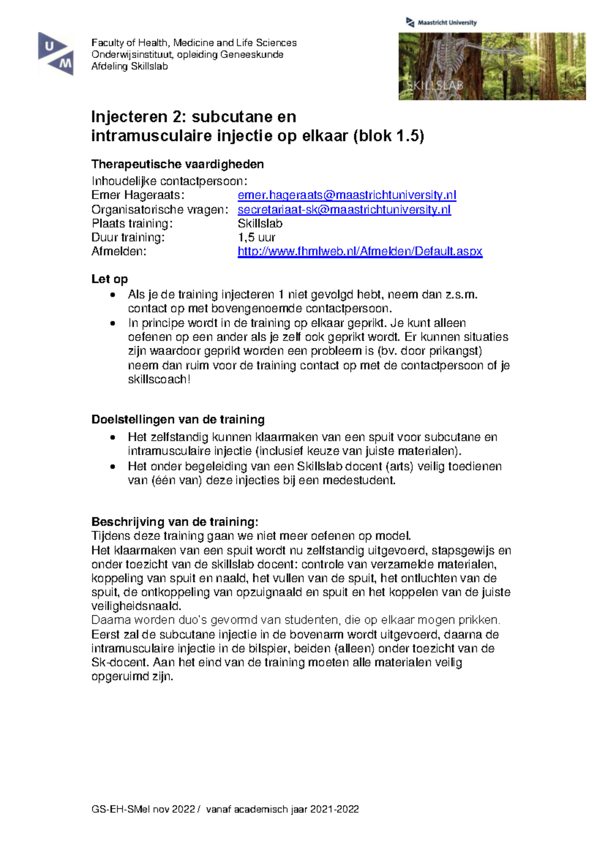 Injecteren 2 (GS-EH-SMel) - Subcutane en Intramusculaire Technieken ...