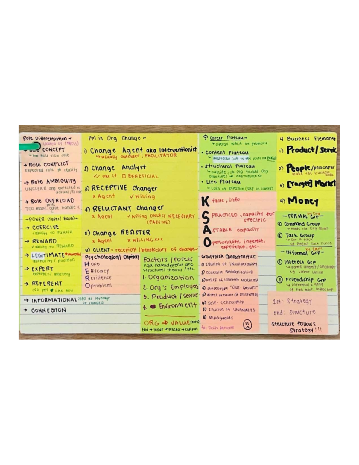 Role Differentiation in Organizational Change & Career Management (BUS ...