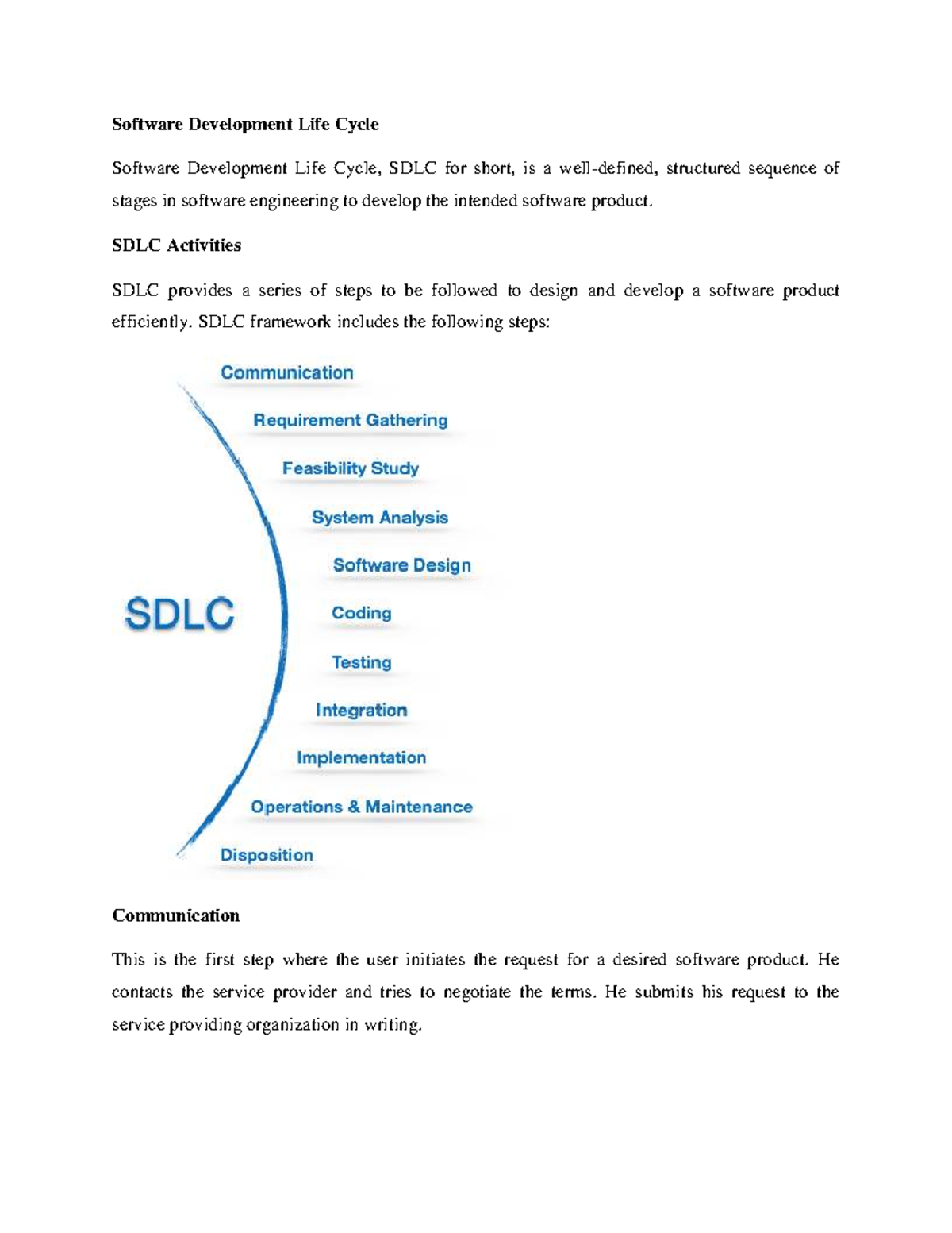 Lecture 2: Understanding the Software Development Life Cycle (SDLC) - Studocu