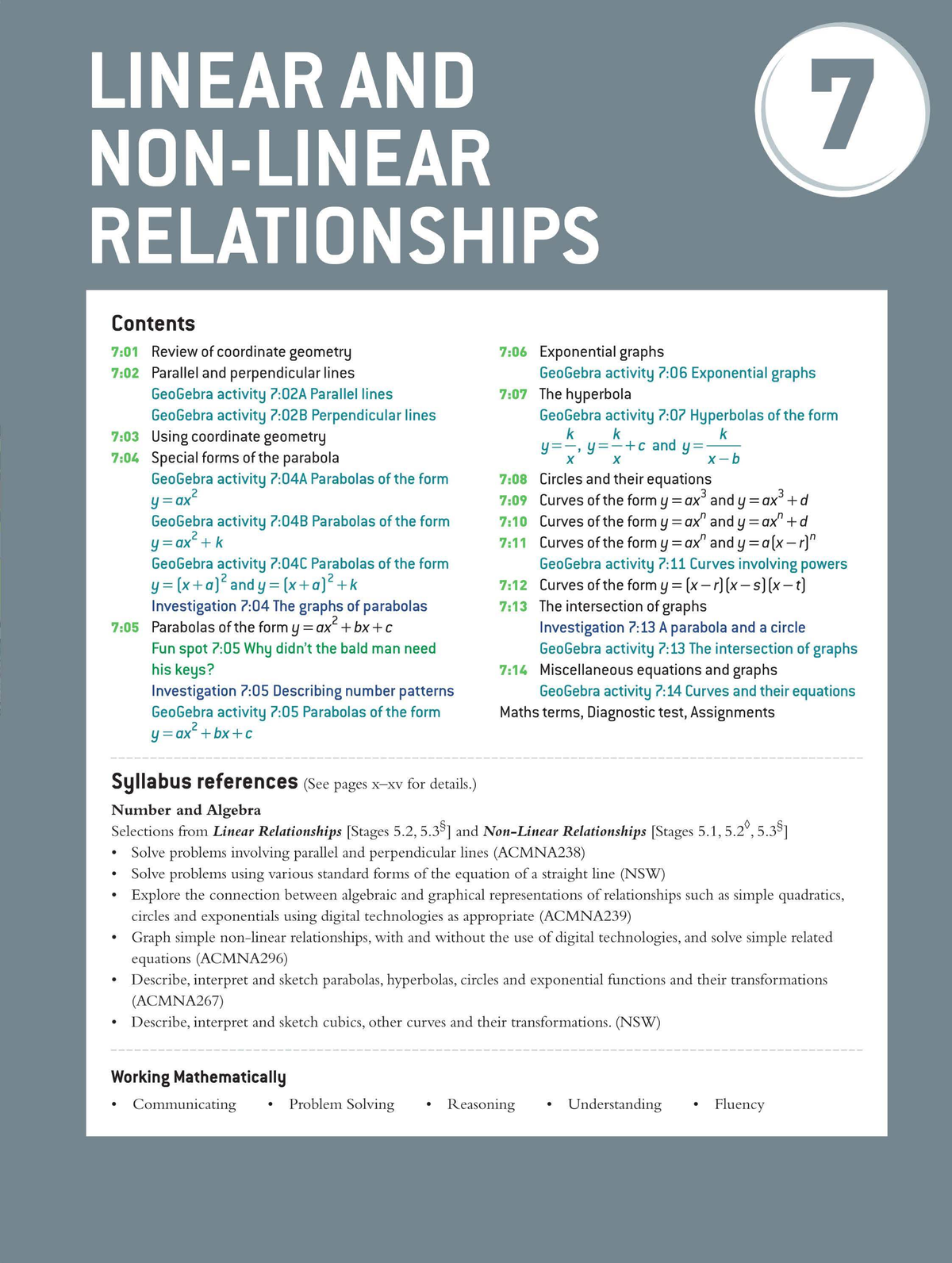 Ch 7: Linear & Non-Linear Relationships - Coordinate Geometry Review ...