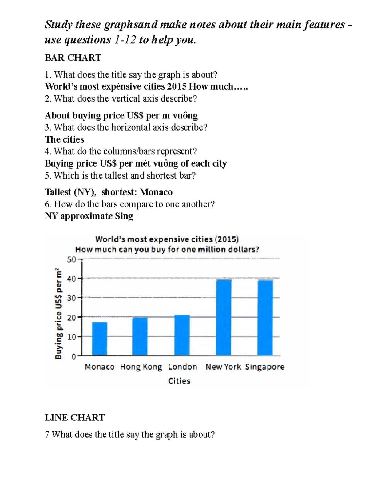 1. Selecting KEY Features- Groupwork - Study these graphsand make notes ...