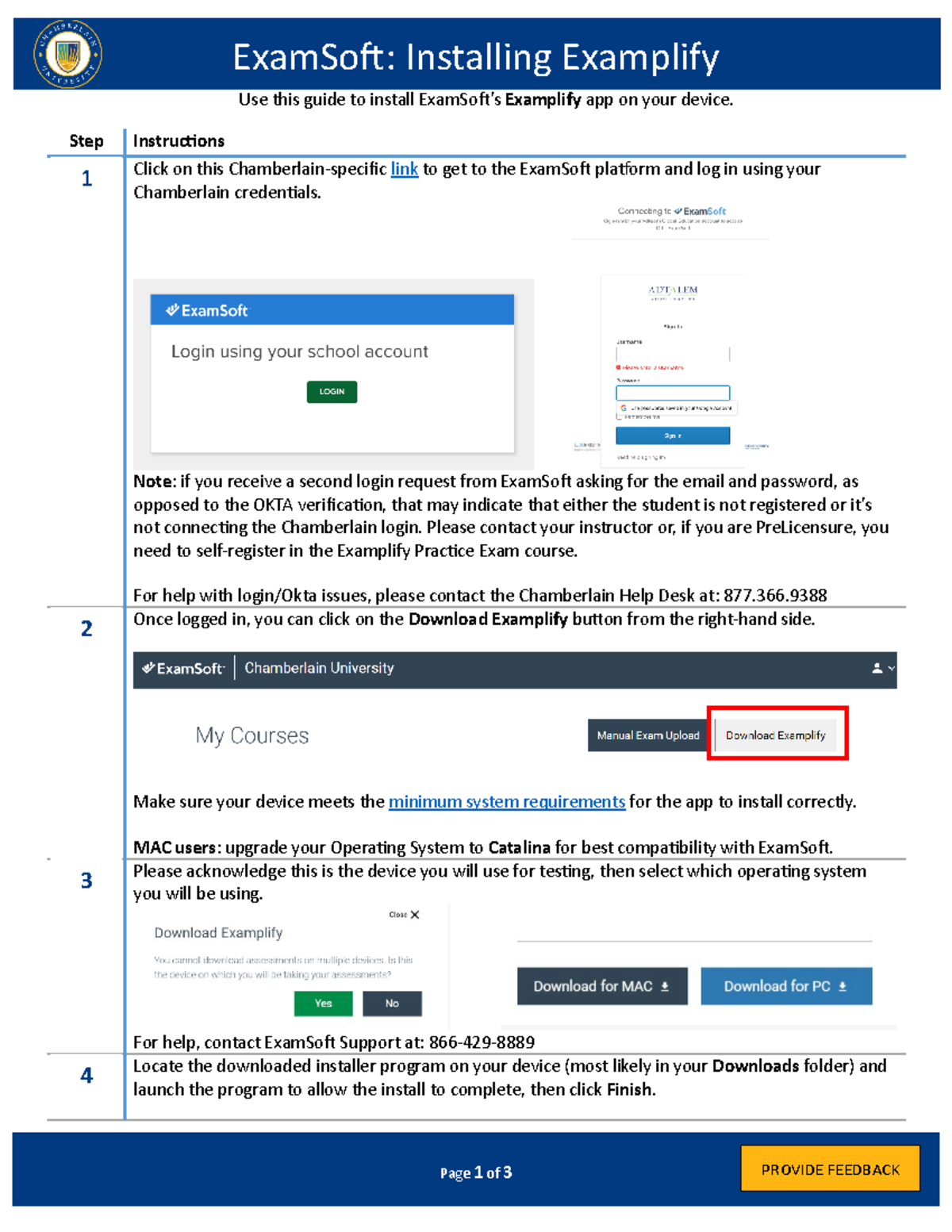 HG EXAM Soft Installation Guide for Examplify App - Studocu