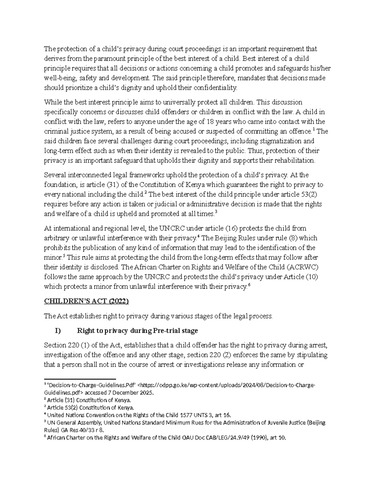 The Protection of Child Privacy in Legal Proceedings: A Study on Best Interests - Studocu