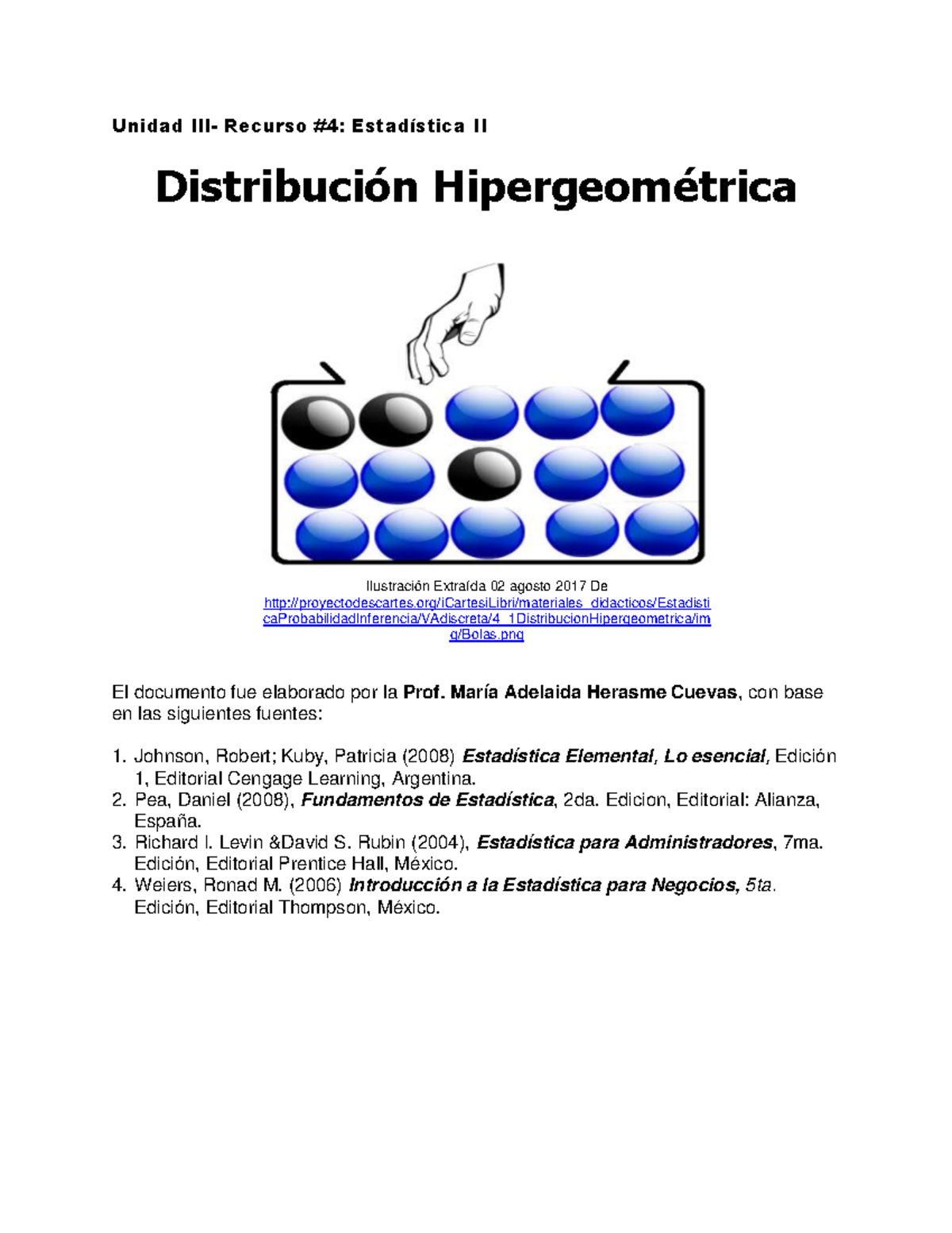 Recurso #5 - Ud III - Est II: Distribución Hipergeométrica Explicada ...