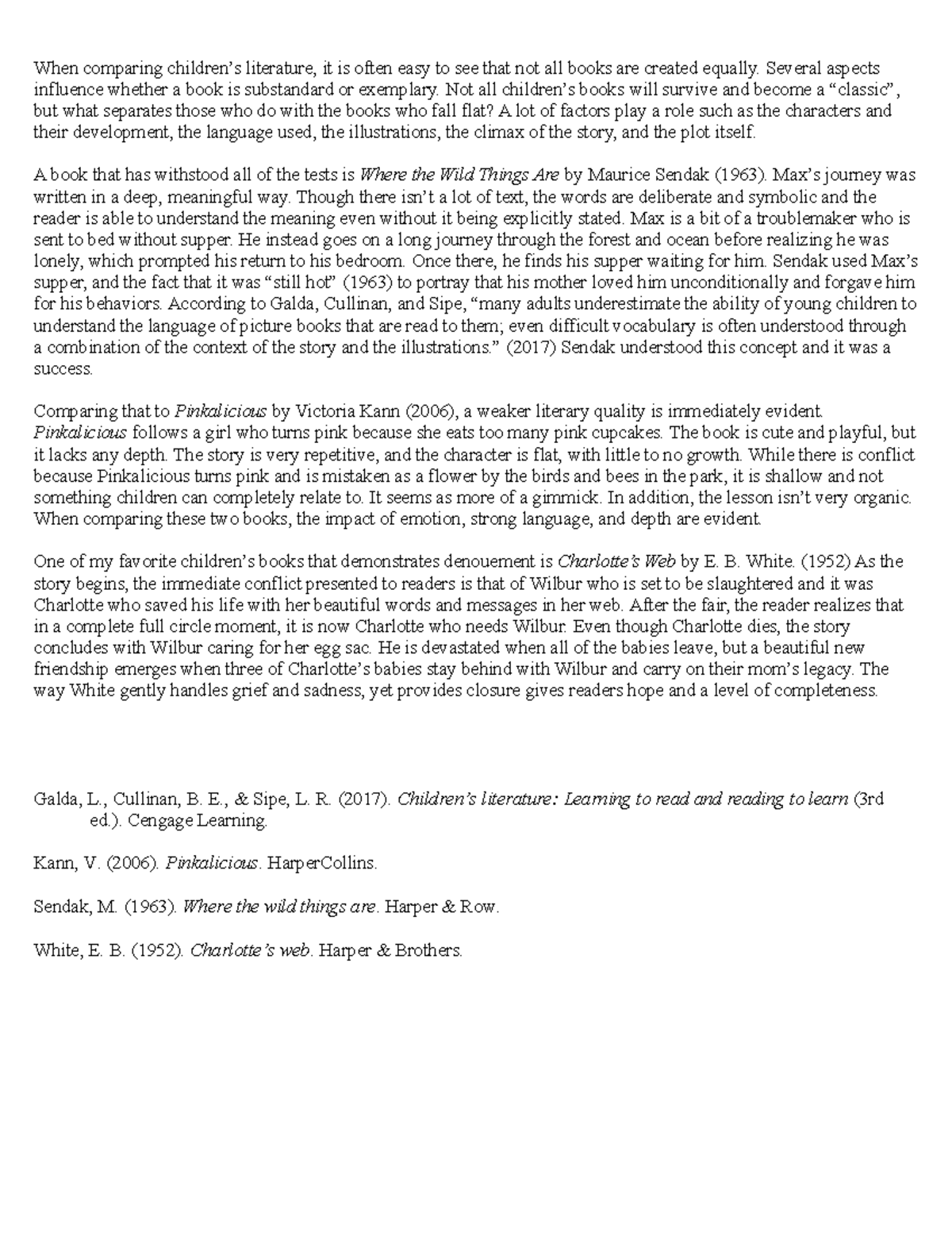 DB- Literary Elements Comparison: Where the Wild Things Are vs ...