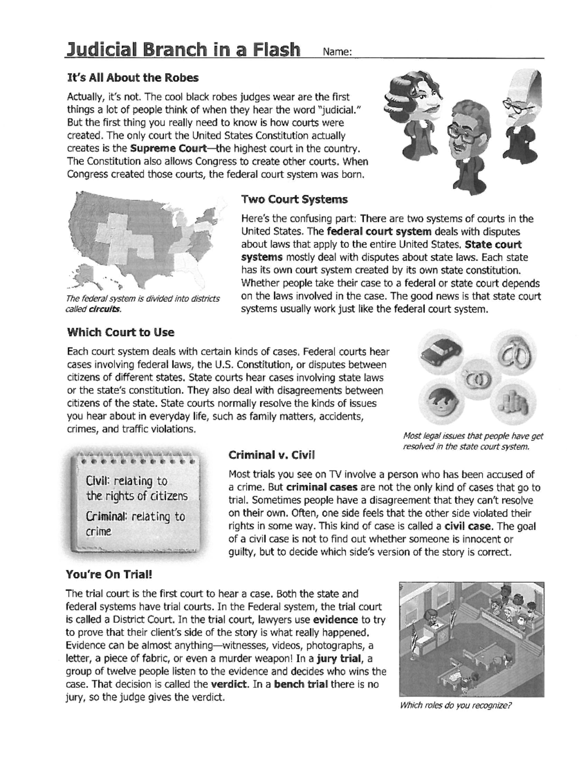 Judicial Branch in a Flash: Understanding U.S. Court Systems - Studocu