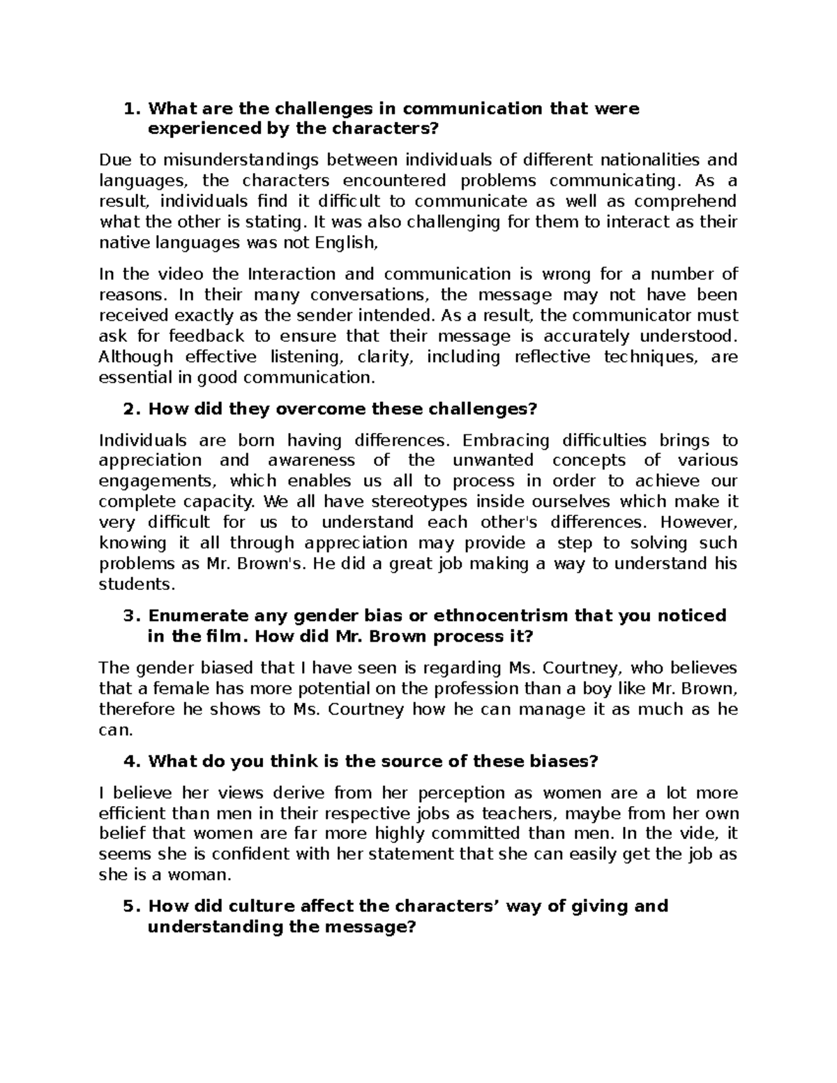 03 introduction - Assignment - What are the challenges in communication ...