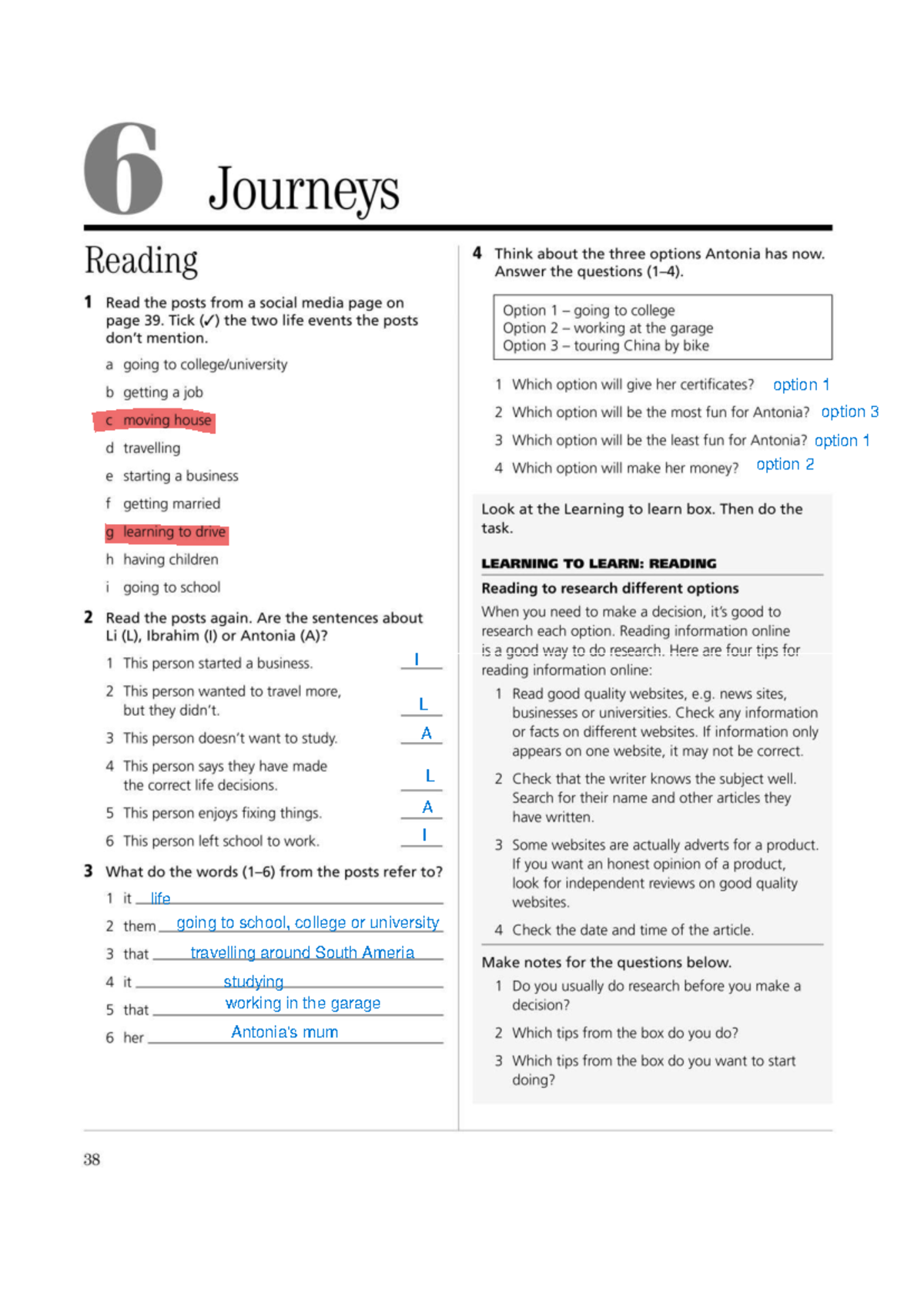 U6-12 Workbook: Life Experiences and Work Scenarios in English - Studocu