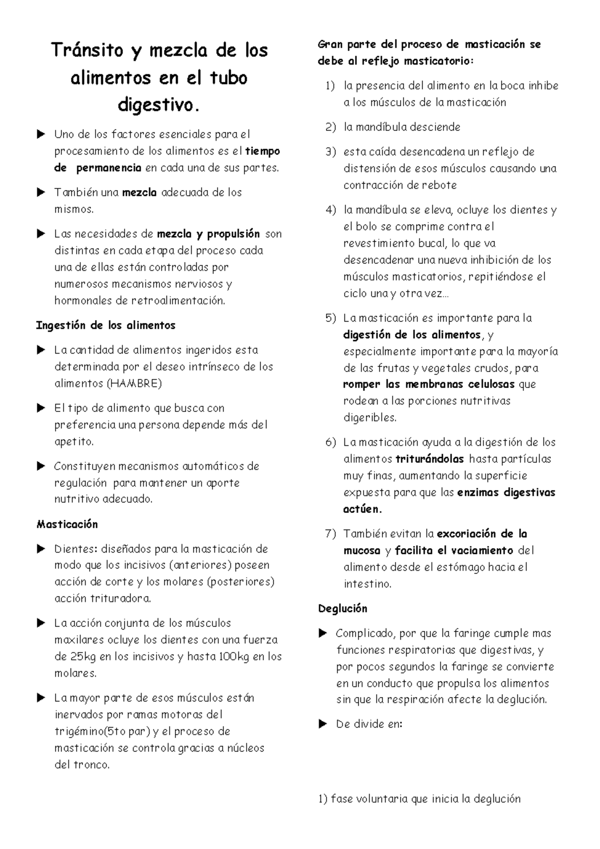 Tránsito y mezcla de alimentos en el tubo digestivo - Fisiología 11 ...