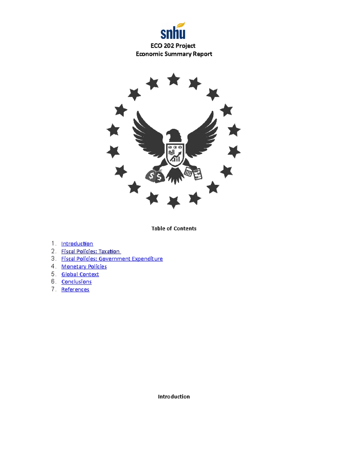 ECO 202 Module Two Short Paper Template (Final Assignment) - Module Two ...