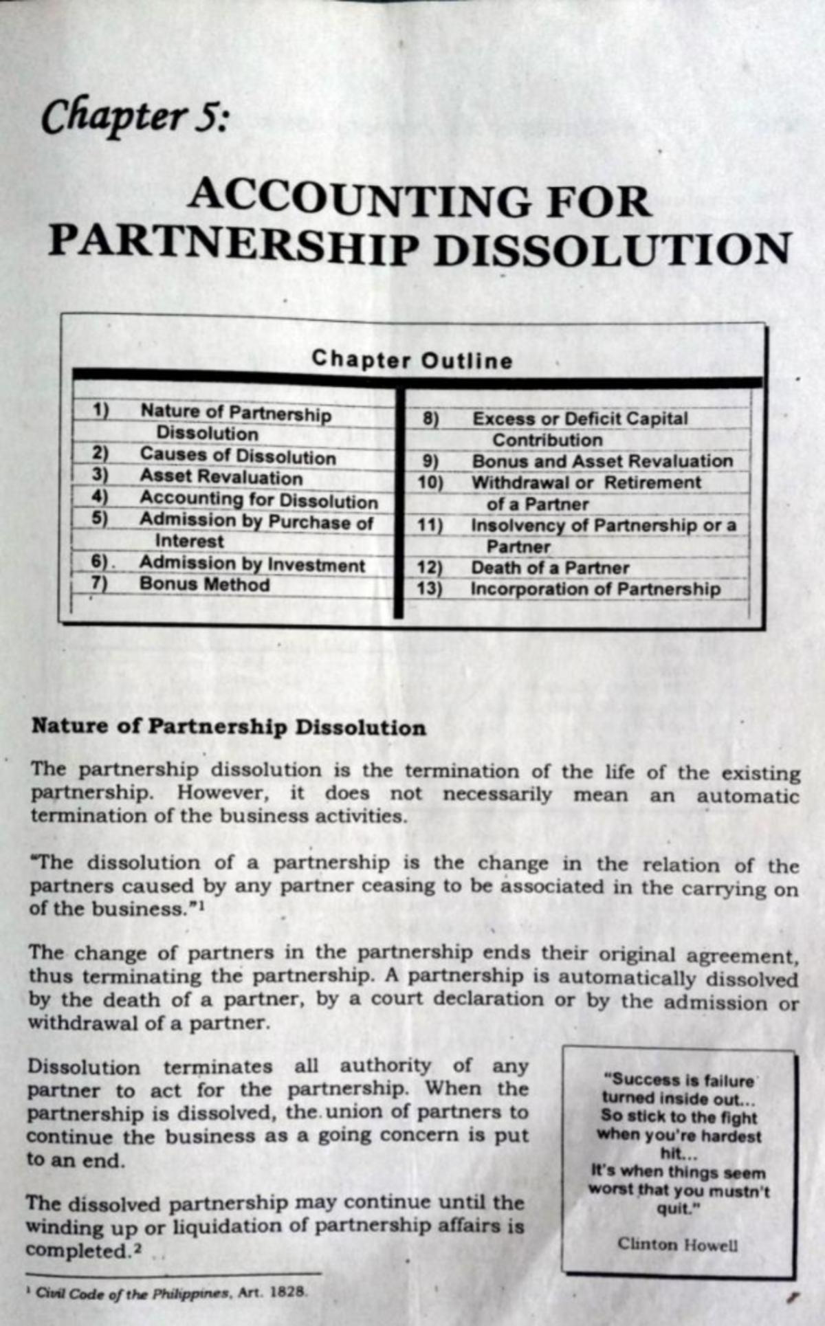 Parcor Chapter 5 - Accounting for Partnership Dissolution Summary - Studocu