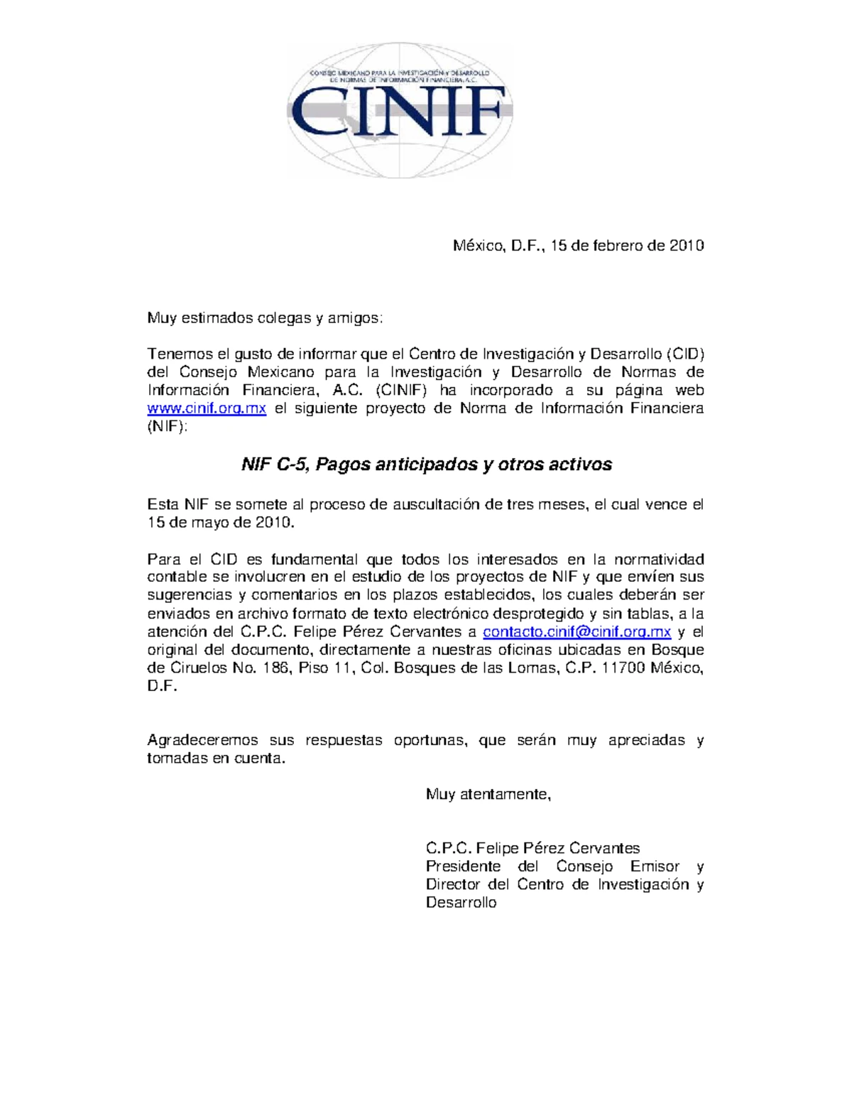 Estructura de las Normas de Información Financiera (NIF) y sus Series ...