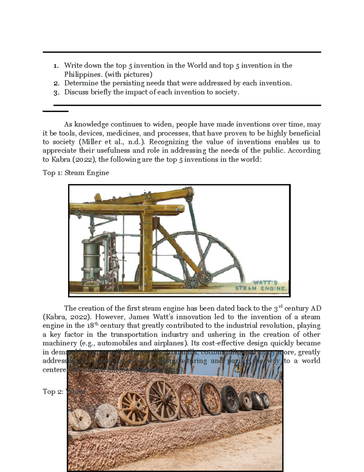 STS Lesson 1: Top Inventions in the World and Philippines - Studocu