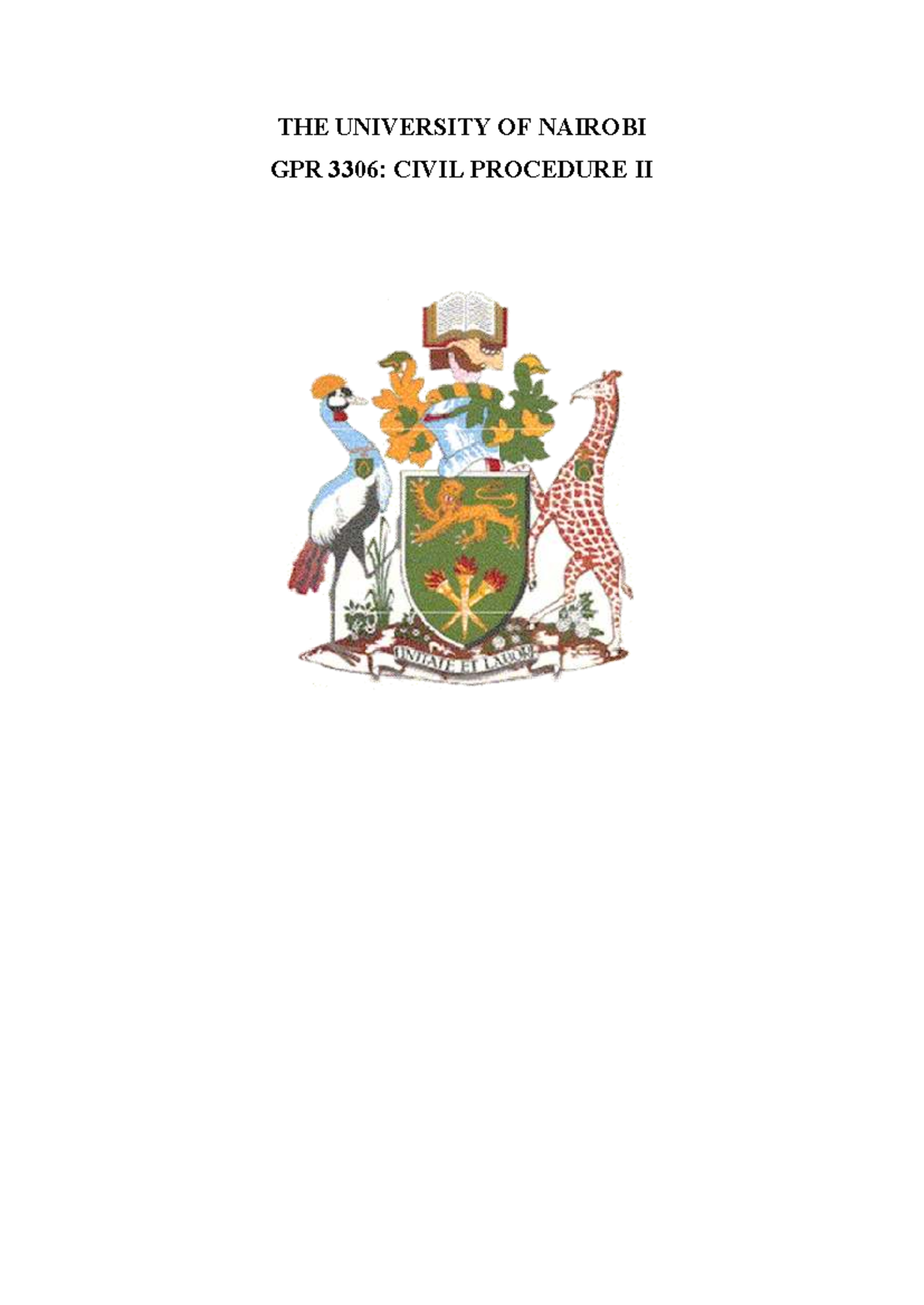GPR 3306: Civil Procedure II - Interlocutory Applications Explained ...