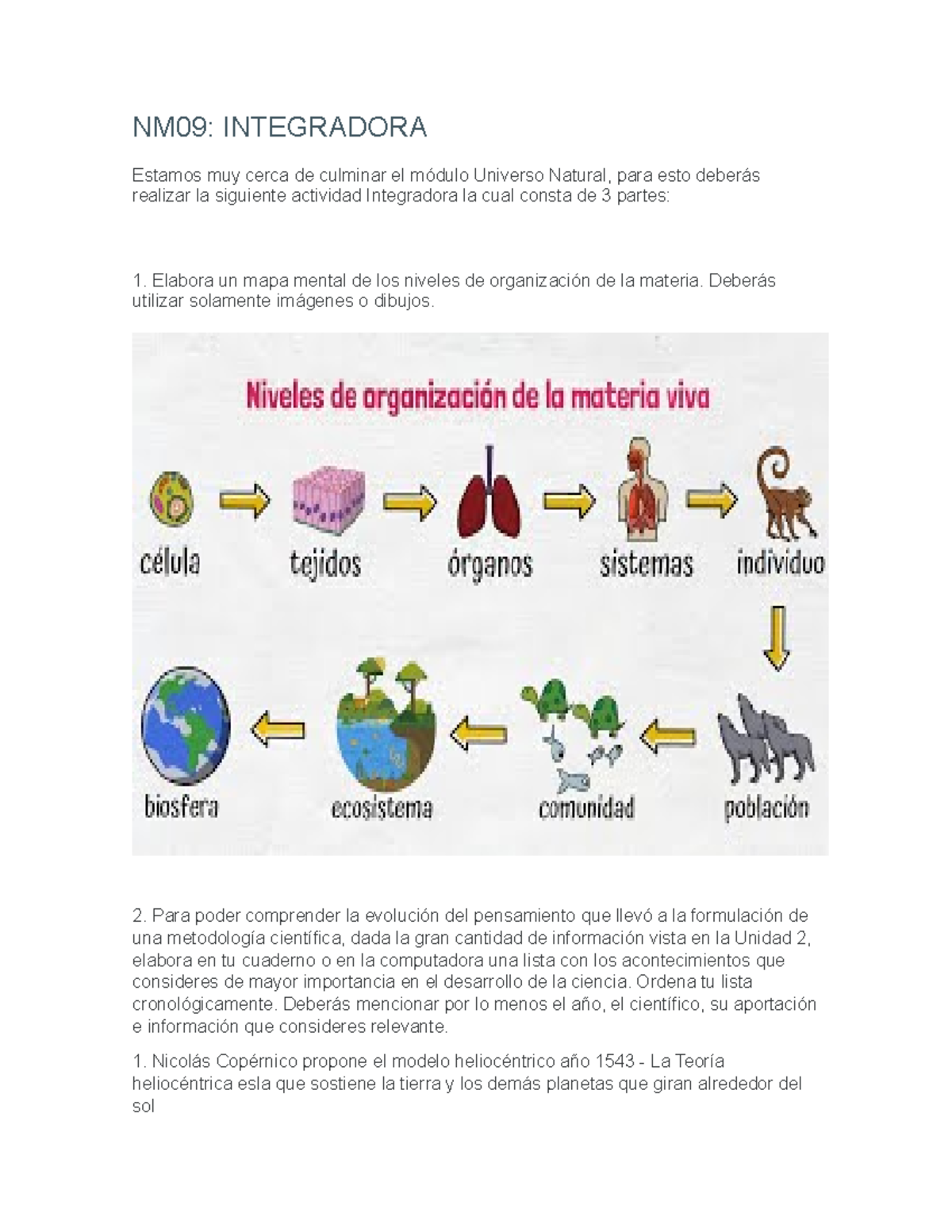 NM09 - Actividad Integradora: Ciencia y Método Científico - Studocu