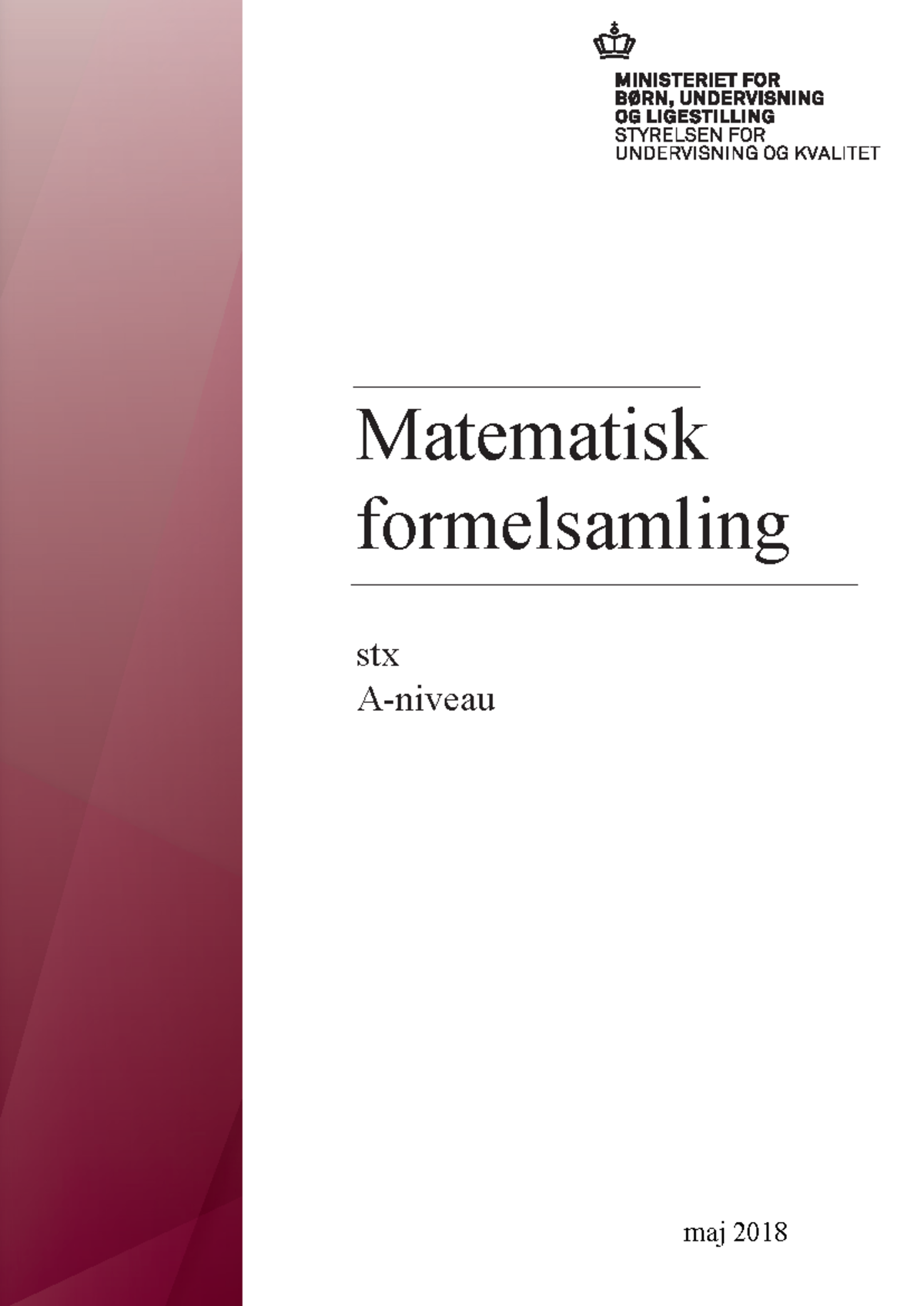 Formelsamling Matematik A stx 2018 - Matematisk formelsamling stx A ...