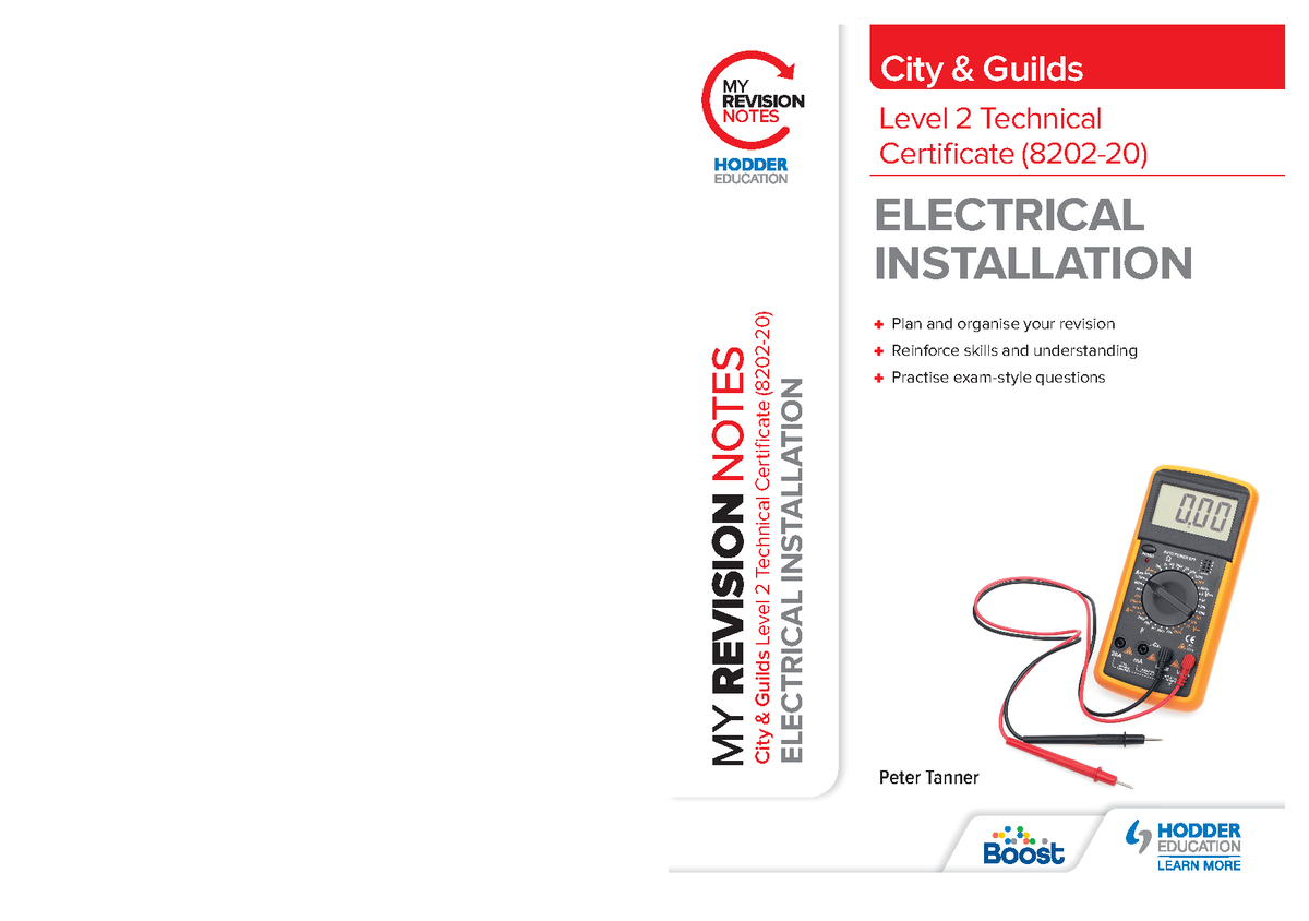 My Revision Notes: City & Guilds Level 2 Electrical Installation (8202 ...